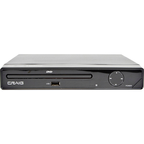 Craig CVD514 Compact HDMI DVD Player in Black with Remote | BrandsMart USA