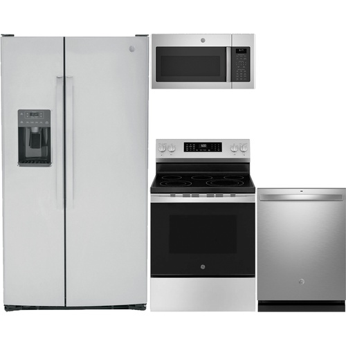 GE GSS25GYPFSKP1 Stainless Steel Complete Kitchen Package | BrandsMart USA