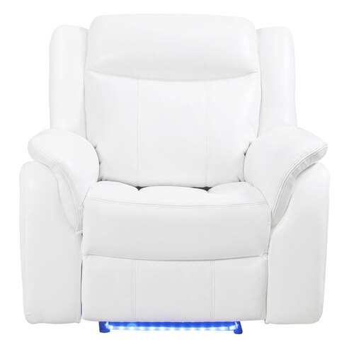 Global Furniture UM02PR WHT Tampa Power Recliner White BrandsMart USA