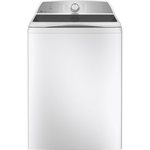 GE Profile PTW600BSRWS 5.0 Cu, Ft. Washer with Smarter Wash Technology ...