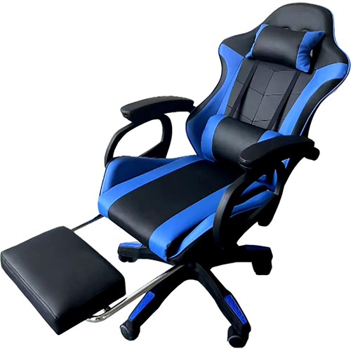 Doral Designs DD-CHR20244BL Blue Gaming Chair with Footrest ...